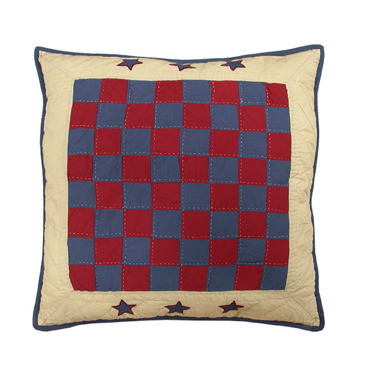 C&F Home Colonial Williamsburg Checkerboard Quilted Pillow | Wayfair