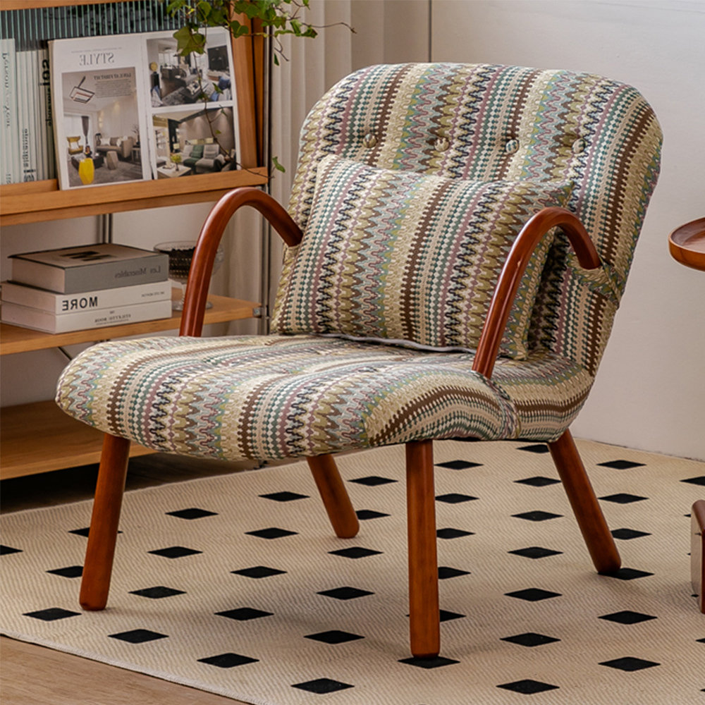 Corrigan Studio® Retro fabric texture chair | Wayfair