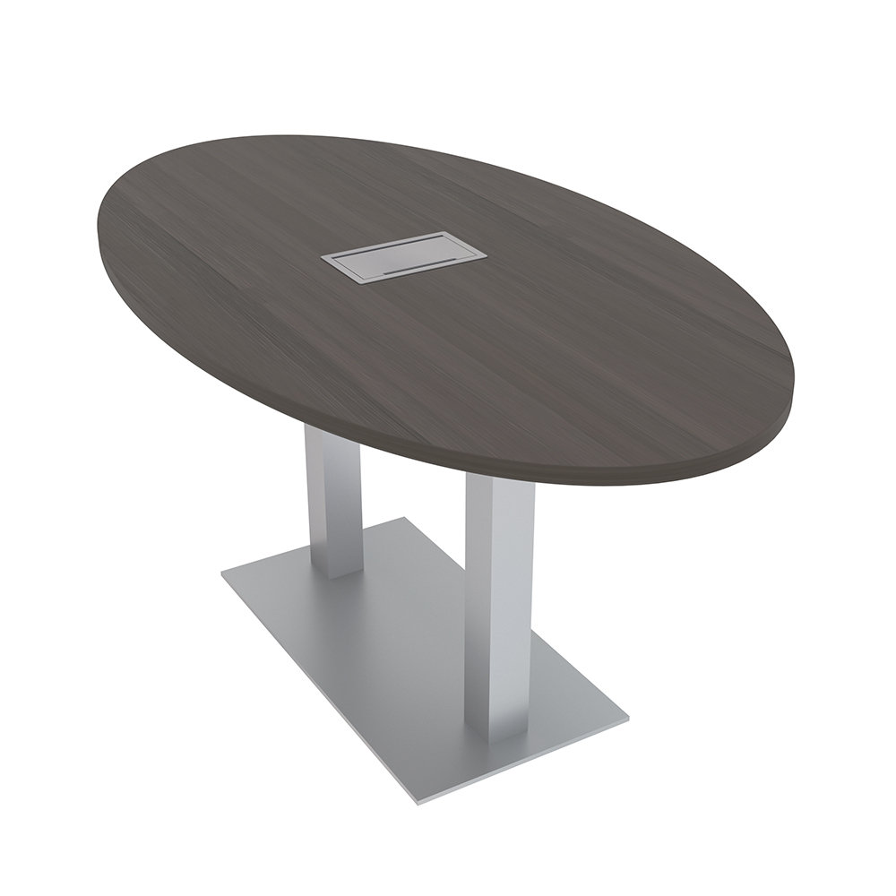 Skutchi Designs, Inc. 3X5 Small Oval Meeting Table with Power And Data ...
