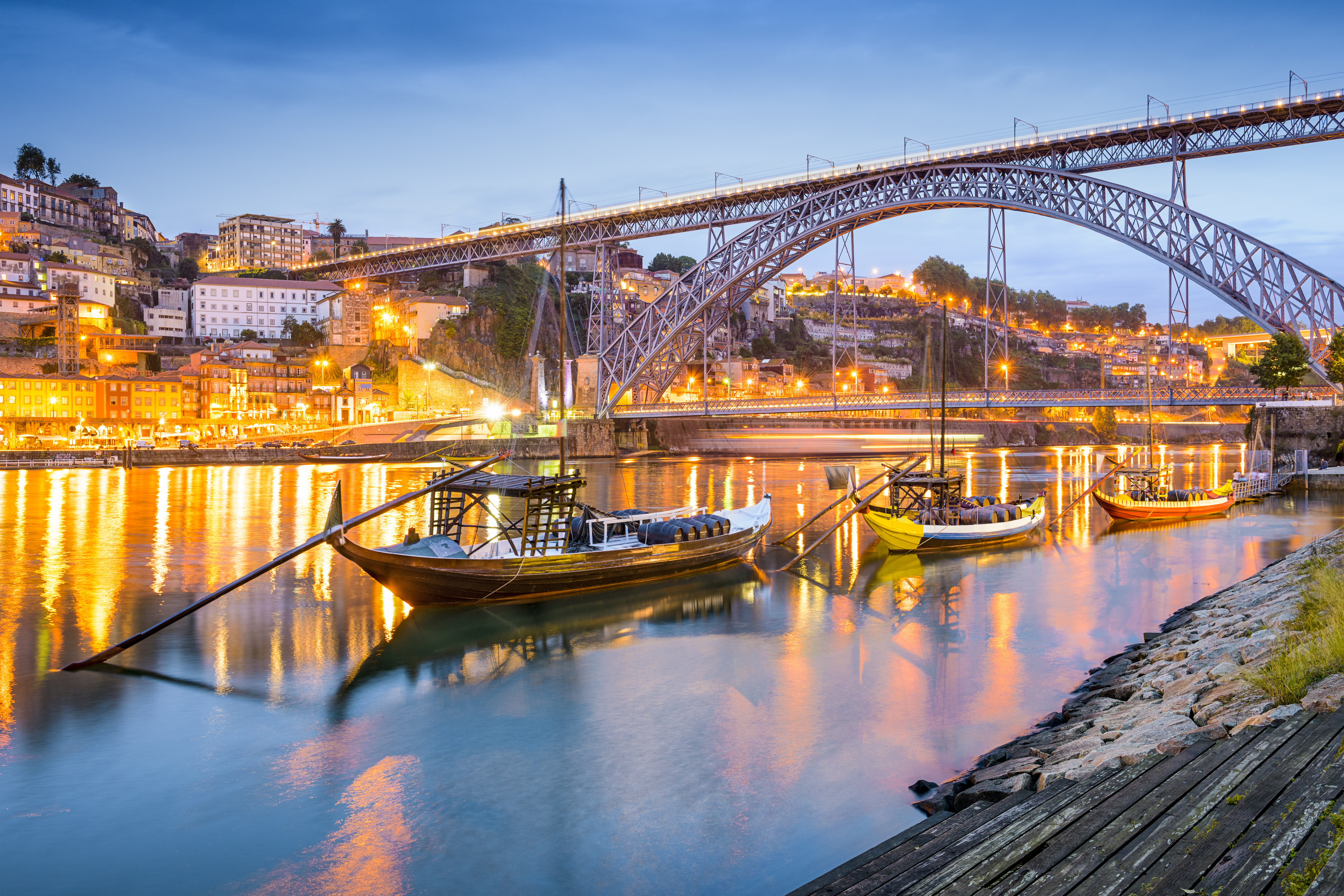 Breakwater Bay Portugal Cityscape by Seanpavonephoto - Wrapped Canvas ...
