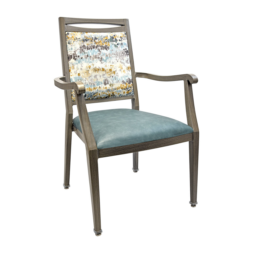 The Seating Shoppe Ada Polyester Blend Upholstered Back Armchair Dining ...