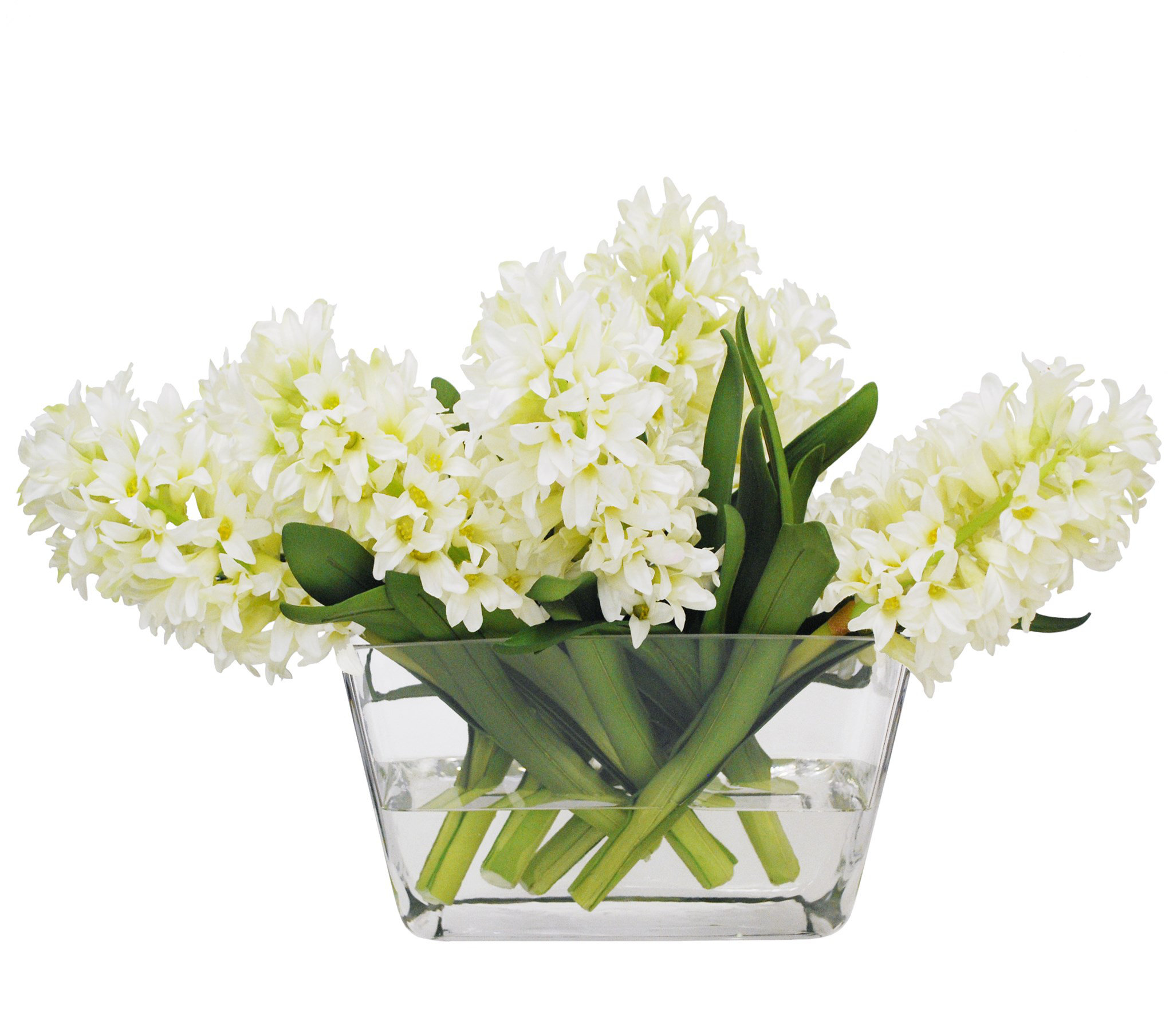 Winward Silks Hyacinth Centerpiece in Vase | Wayfair