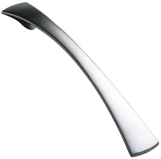 Kitchen Kit 167 Satin Chrome Tapered Bow Handle | Wayfair.co.uk