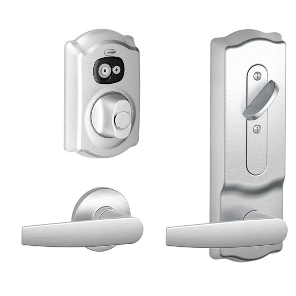 Schlage Complete Jupiter Entry Lever Set with Electronic Deadbolt | Wayfair