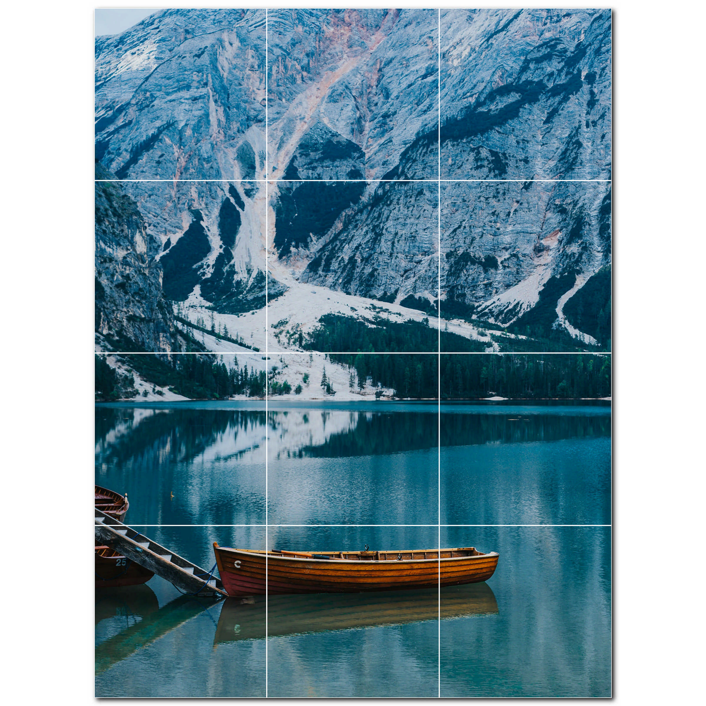 Picture-Tiles.com Boat Photo 4.25'' x 4.25'' Satin Ceramic Decorative ...