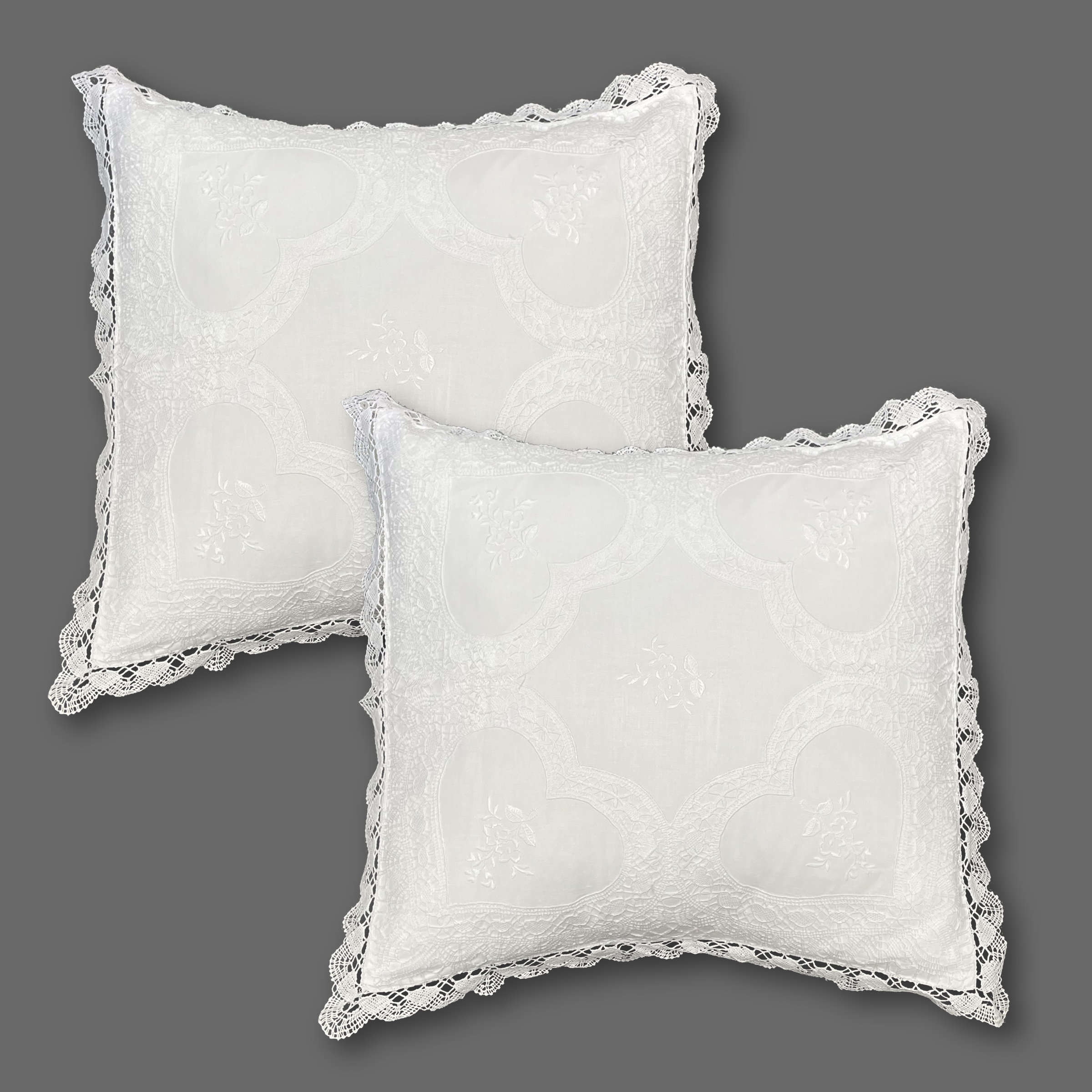 Modern Heirloom Beatrice Lace 2-Piece Pillow Set | Wayfair