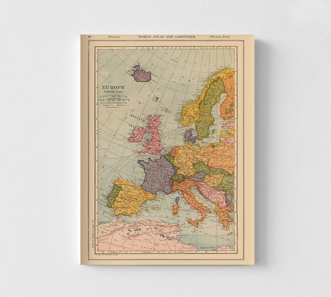 WeFrameArt Western Europe - Reynold 1921, Vintage European Poster Print ...