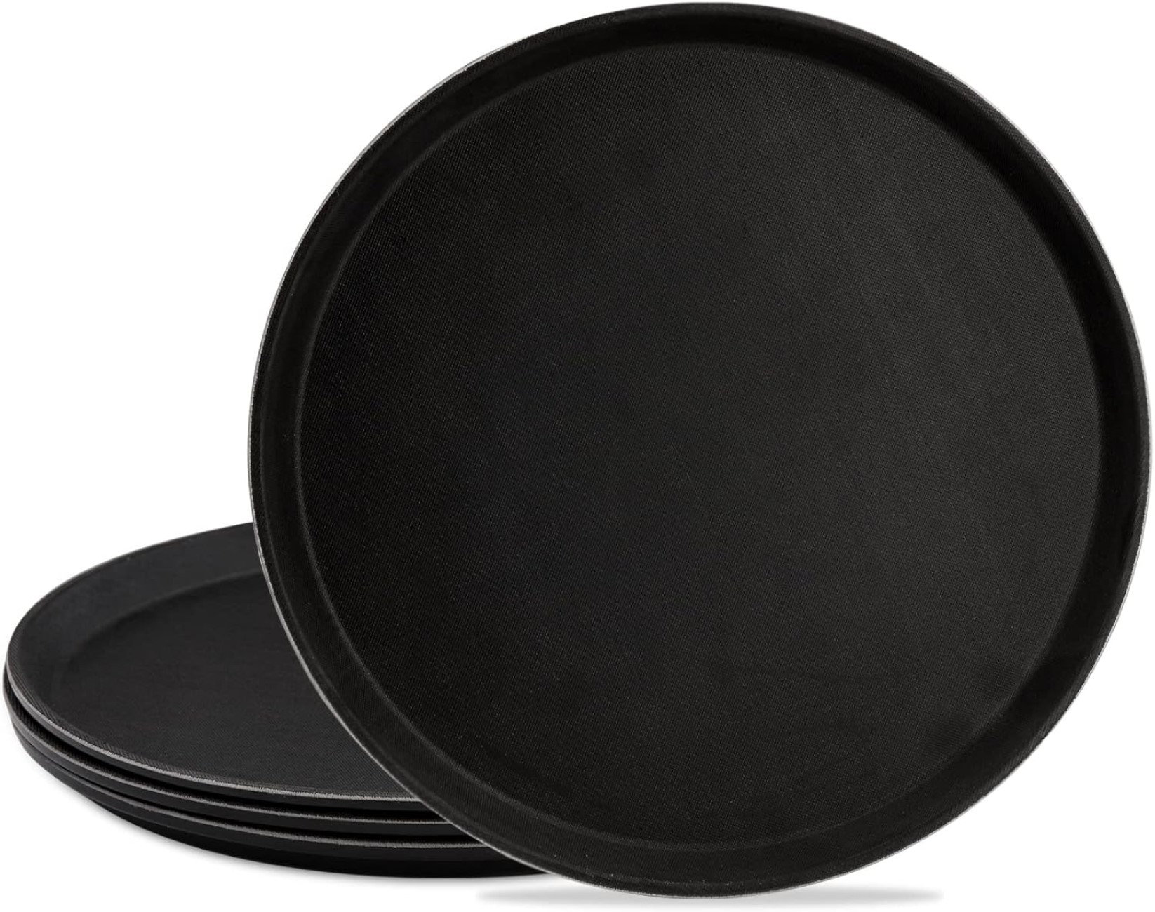 Hokku Designs 4 Pack Server Tray 14 Inch Round Serving Tray Restaurant ...