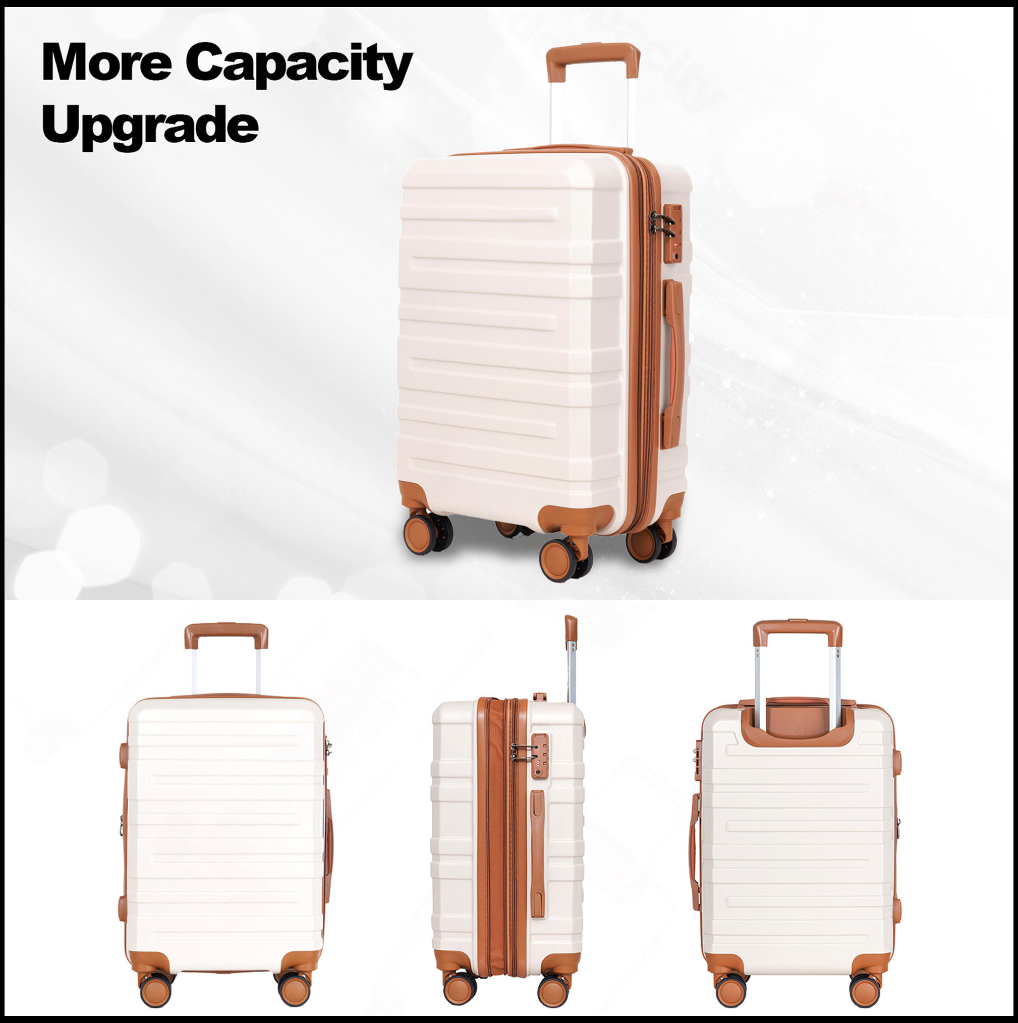 KUNMINGZHUHE Luggage Sets 3 Piece,Carry-On Luggage With Wheels,Check In Luggage,28/24/20 Inch ...