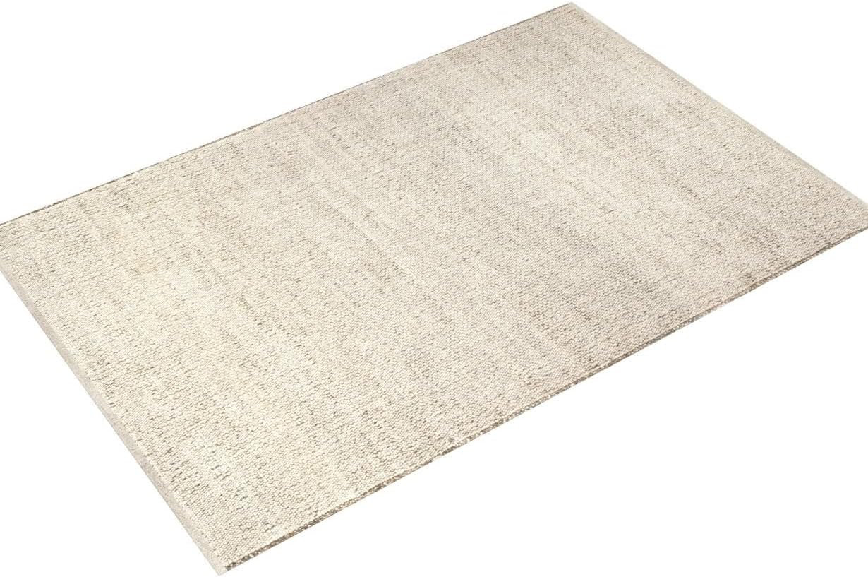 Gracie Oaks Jute & Cotton Hand Woven Area Rug, Natural, Solid Rustic ...
