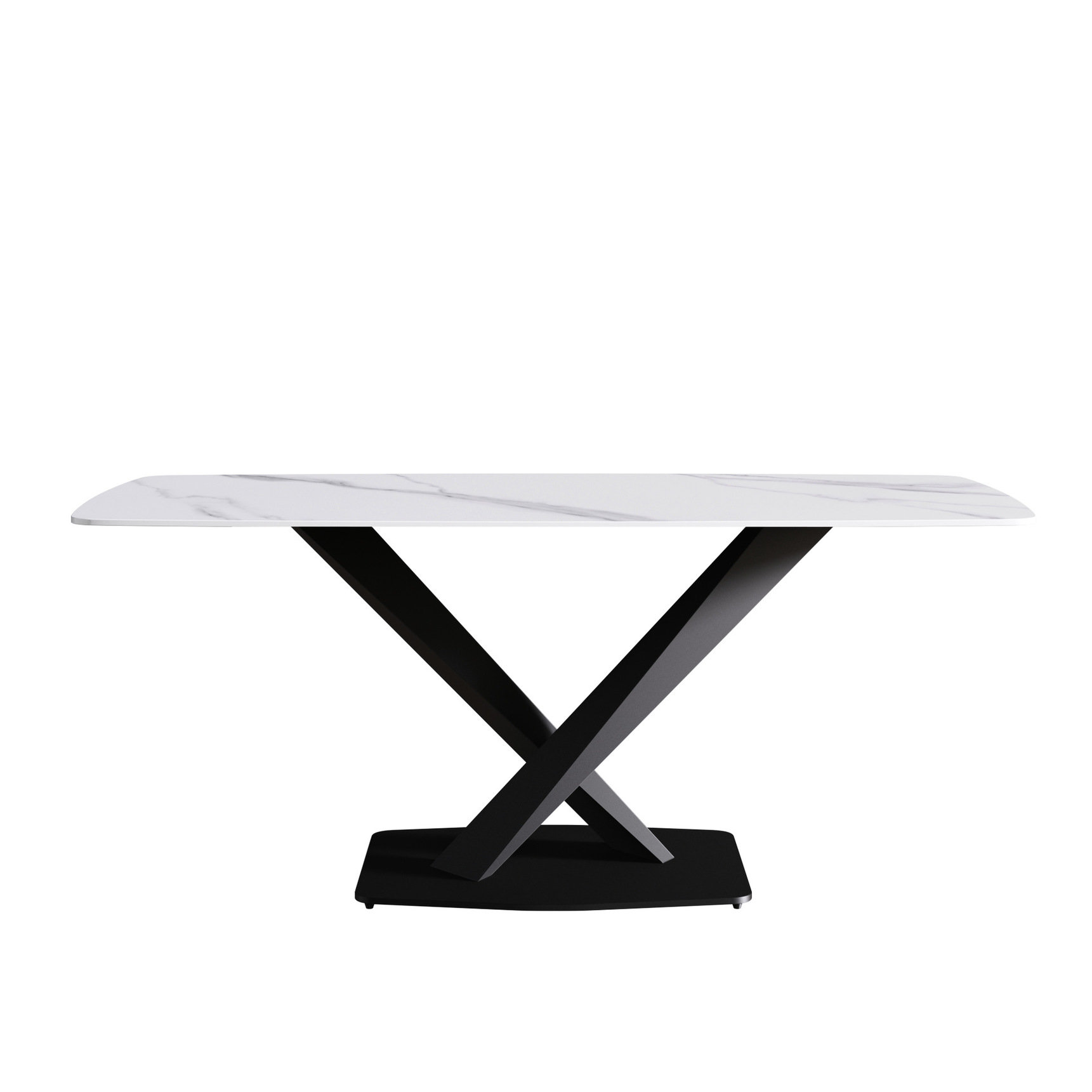 Ivy Bronx 70.58" White Sintered Stone Table With Firm - Seats 6 8 ...