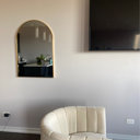 Wade Logan® Brazee Arch Wall Mirror Metal Bathroom Vanity Accent Mirror ...