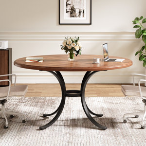 17 Stories 47" Round Conference Table For 4 | Wayfair