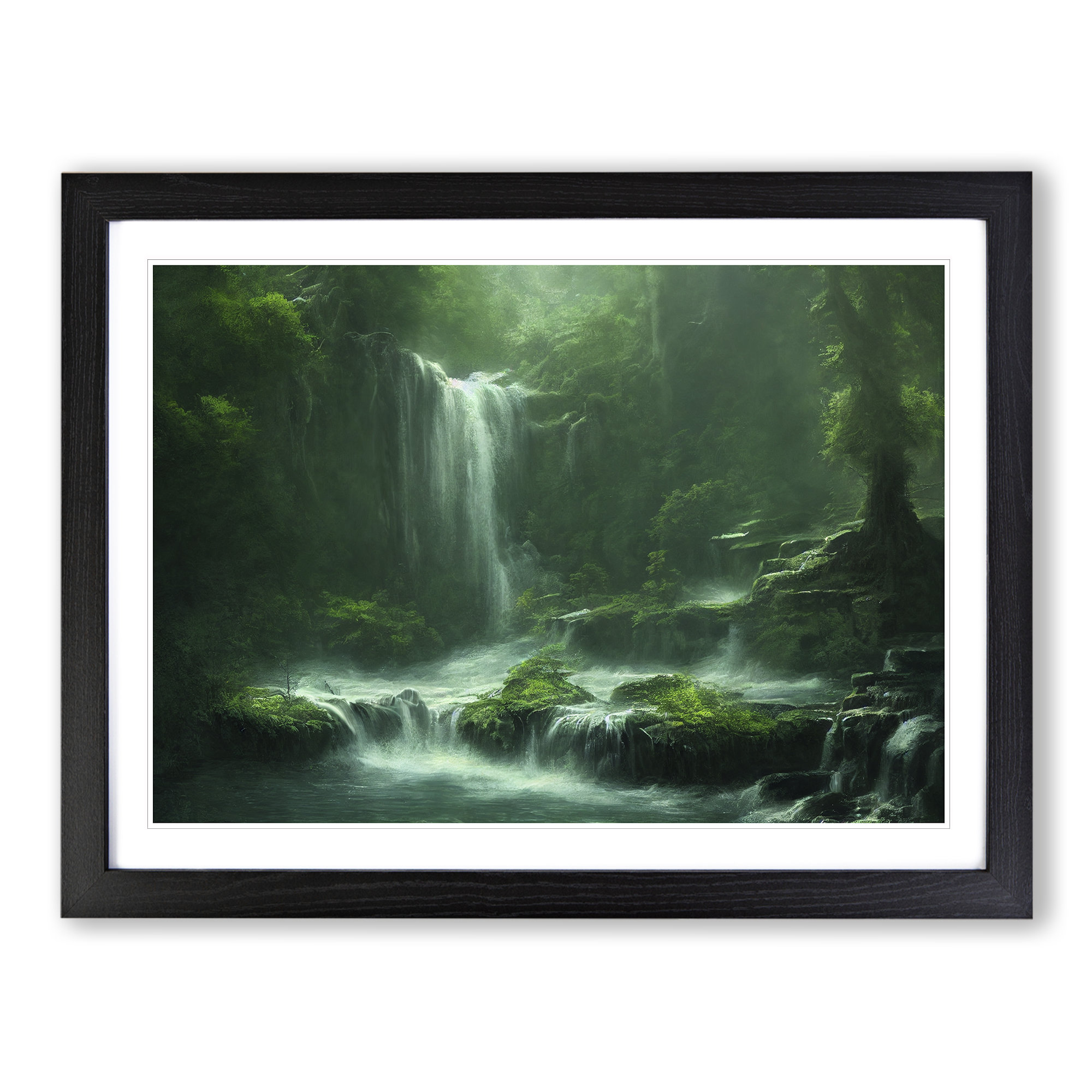 Alpen Home Traditional Waterfall - Picture Frame Graphic Art | Wayfair ...