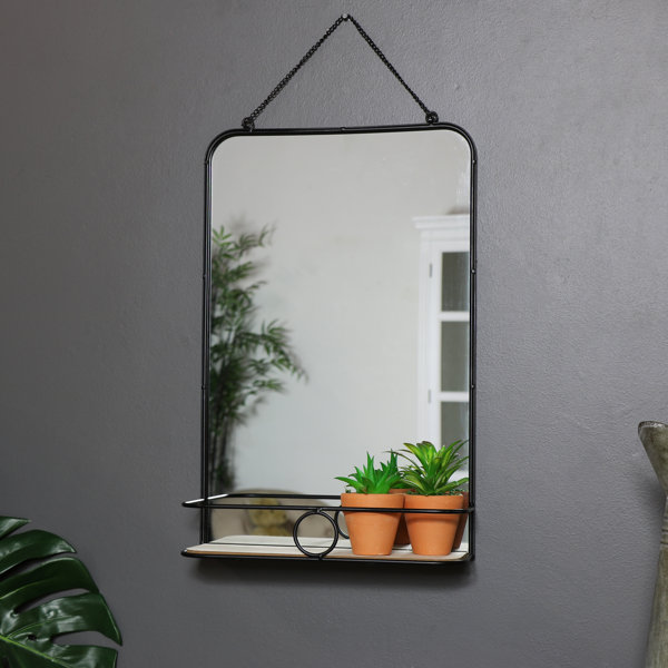 Borough Wharf Ilya Rectangle Metal Wall Mirror | Wayfair.co.uk