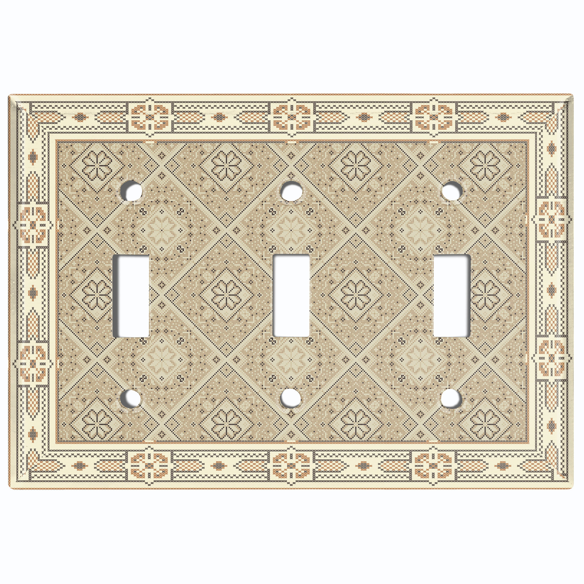 WorldAcc Metal Light Switch Plate Outlet Cover (Vintage Snake Skin ...