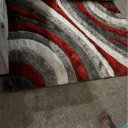 Orren Ellis Koo Geometric Red Area Rug & Reviews | Wayfair