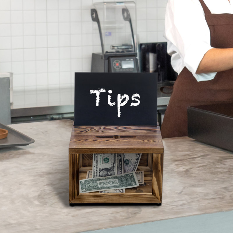 MyGift Rustic Suggestion Wood mailbox, Tip Donation Holder | Wayfair