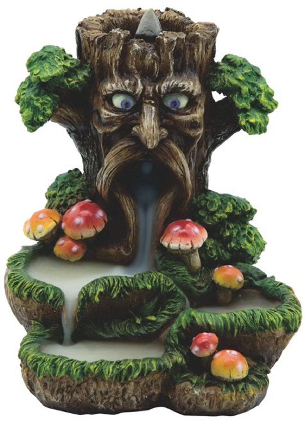 Trinx 6"H Forest Mystic Spirit God Greenman Backflow Incense Holder ...