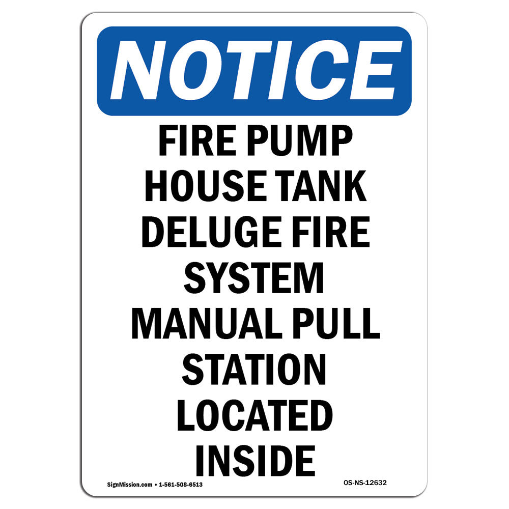 SignMission Fire Pump House Tank Deluge Fire Sign | Wayfair