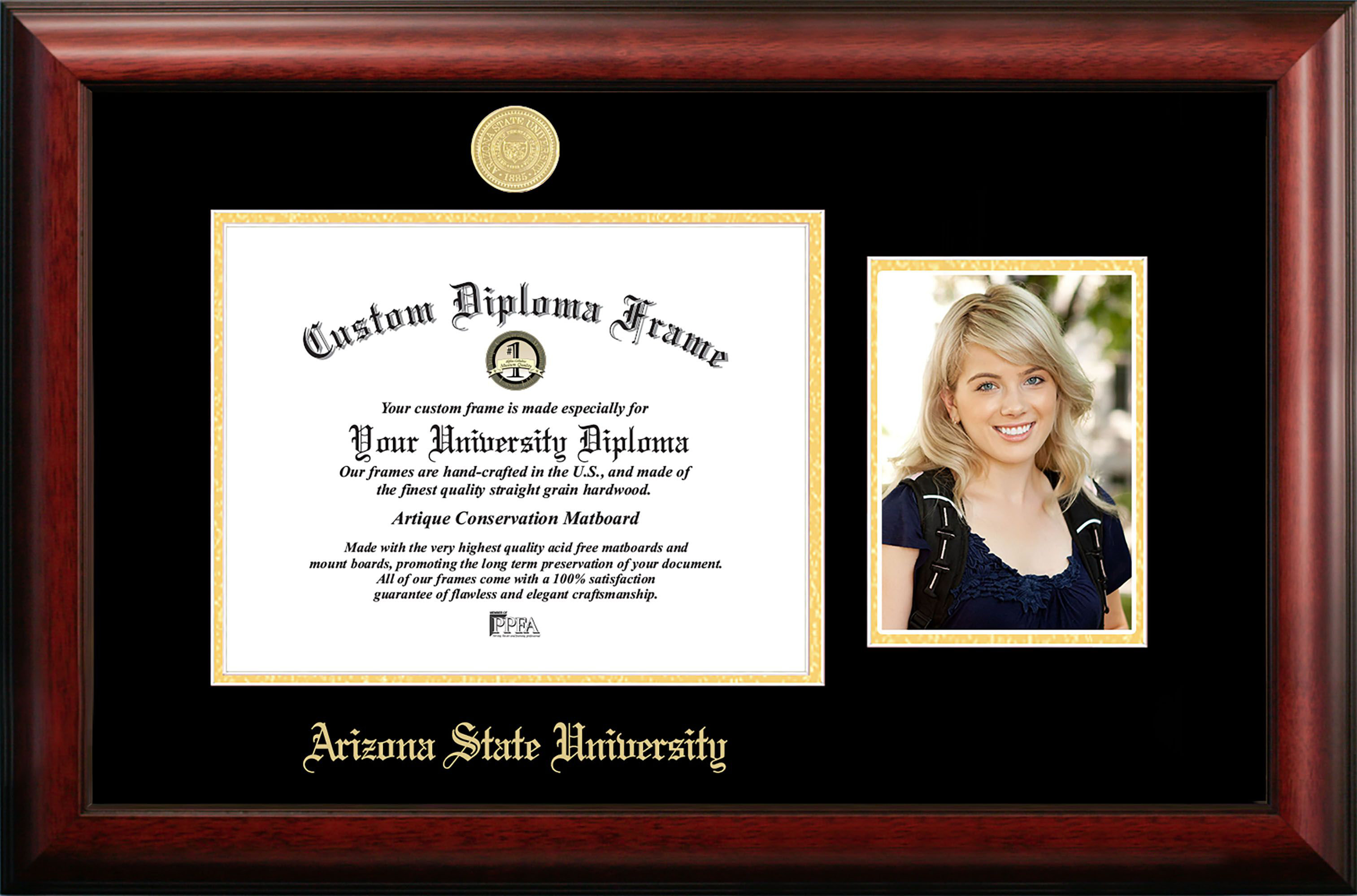 Campus Images Arizona State University Embossed Diploma Picture Frame ...