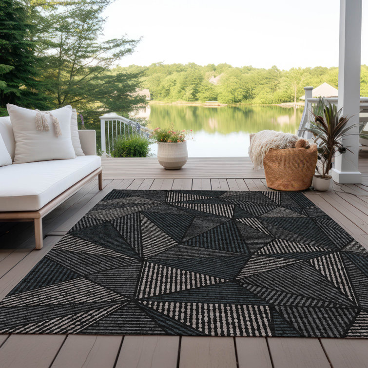 Langley Street Itzayana Performance Geometric Indoor / Outdoor Rug ...
