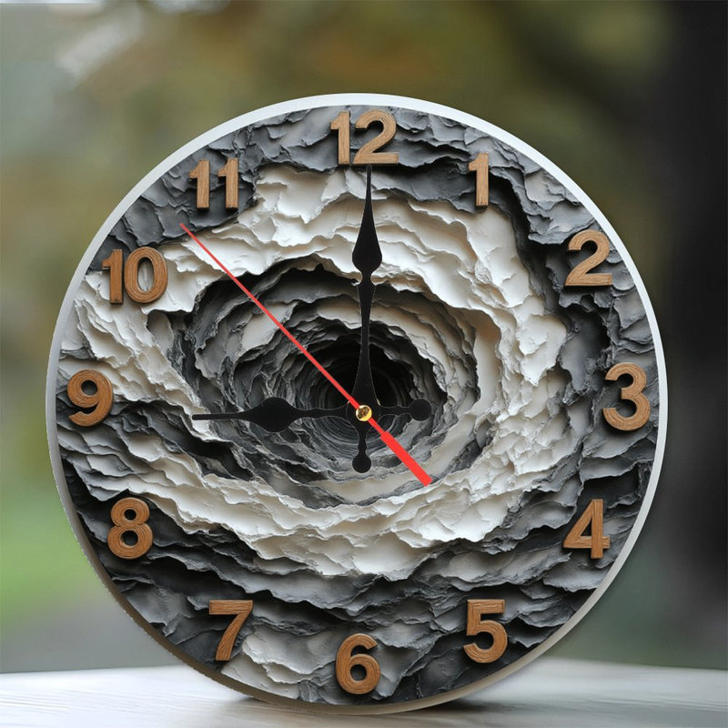 Dakota Fields 2D Layered Wall Clock Decor with Unique Design | Wayfair