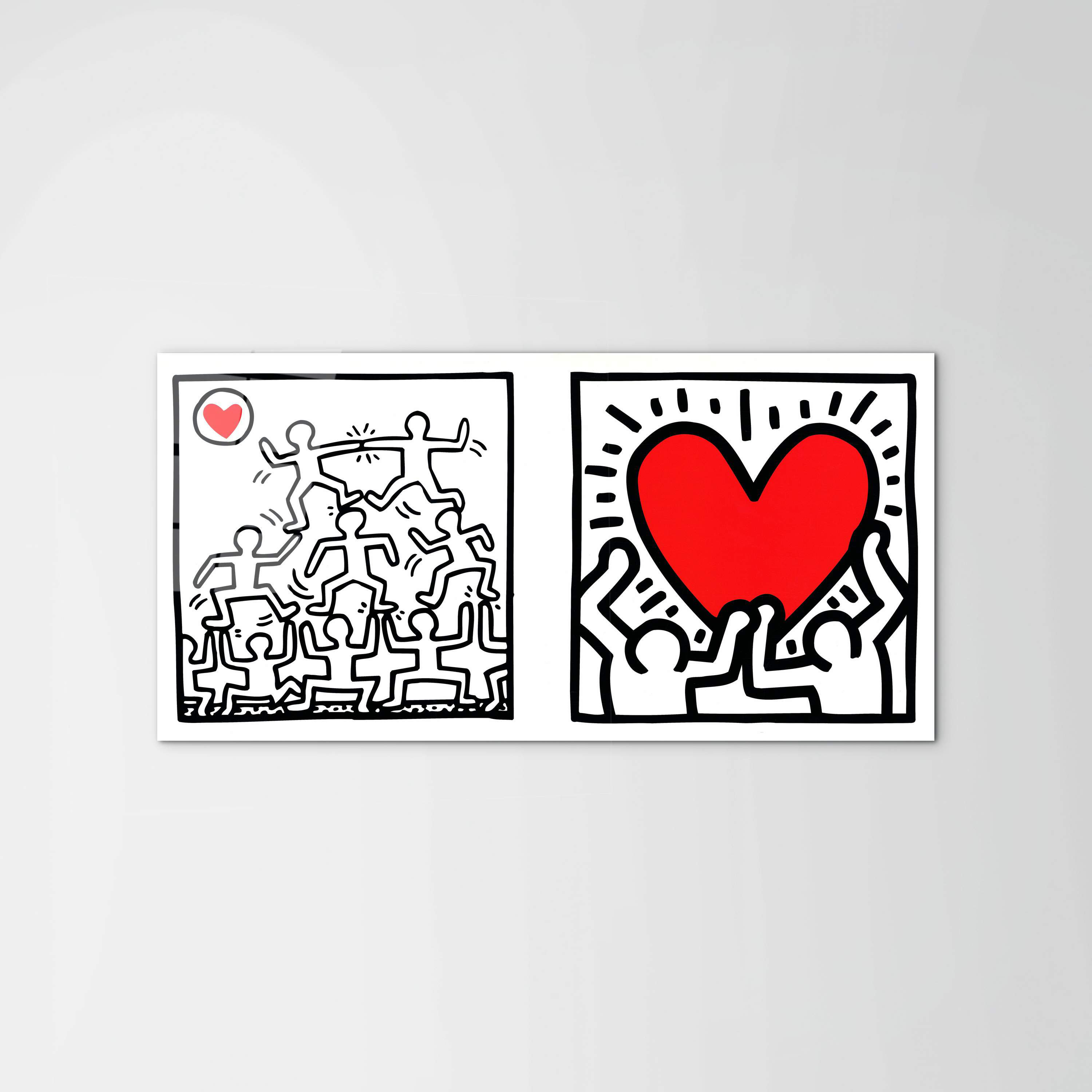 Corrigan Studio Homage to Keith - Love by Art Studio 50cm H x 100cm W ...