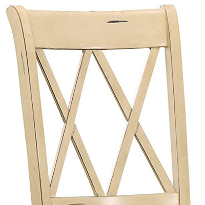Highland Dunes MoretinMarsh Solid Wood Cross Back Side Chair | Wayfair