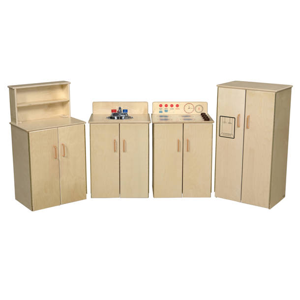 Wood Designs Adjustable Rectangle 4 Students Activity Table & Reviews ...