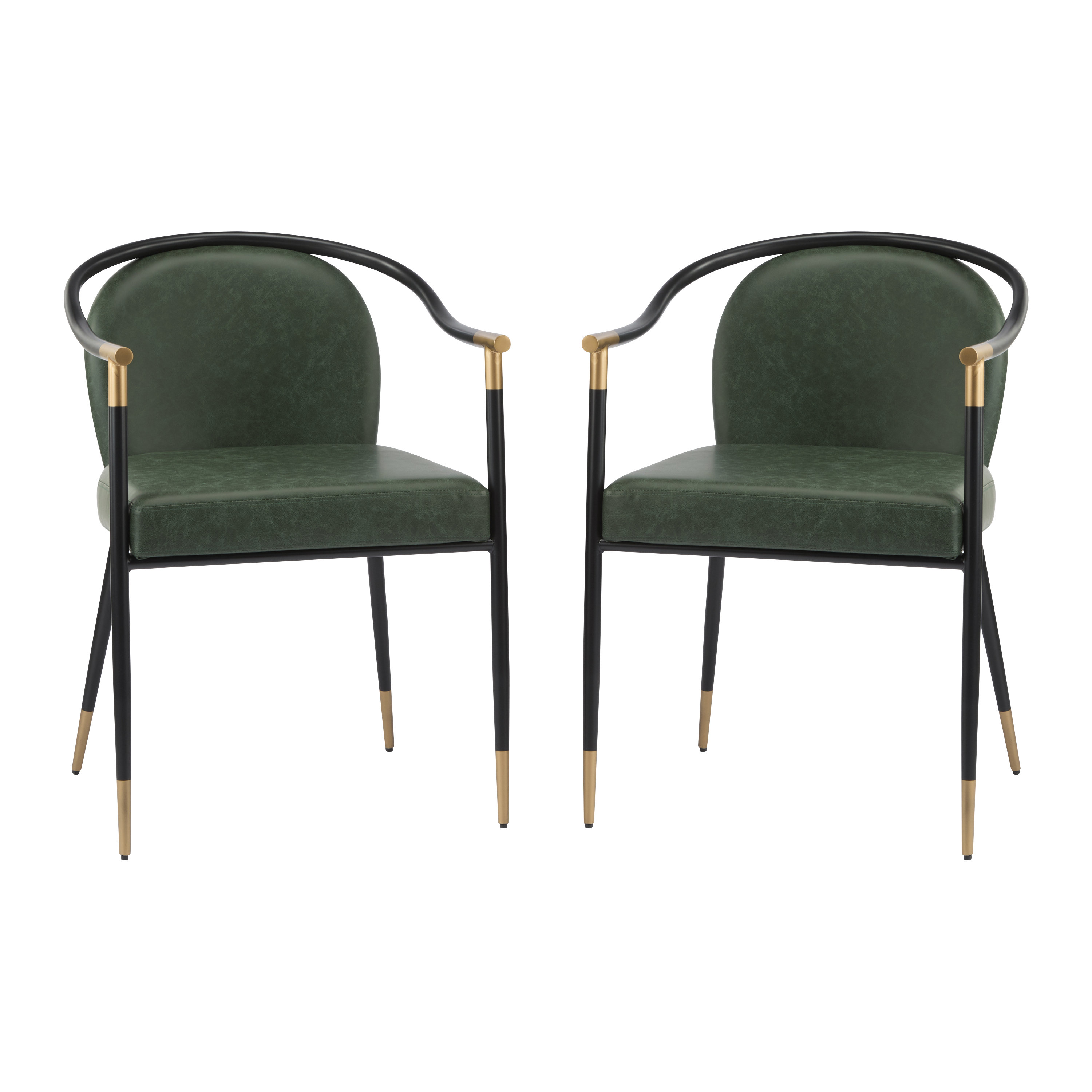 Mercer41 Jaquayla Gold-Tipped Modern Dining Chairs - Wayfair Canada
