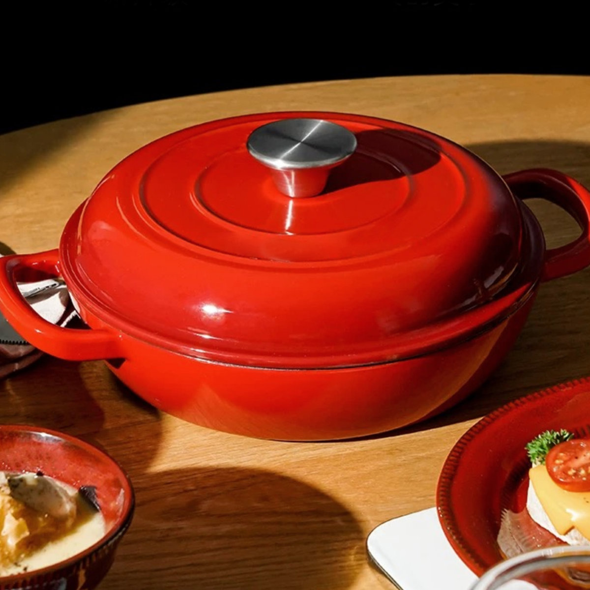 caannasweis 11 Pieces Cast Iron Enameled Cookware Set | Wayfair