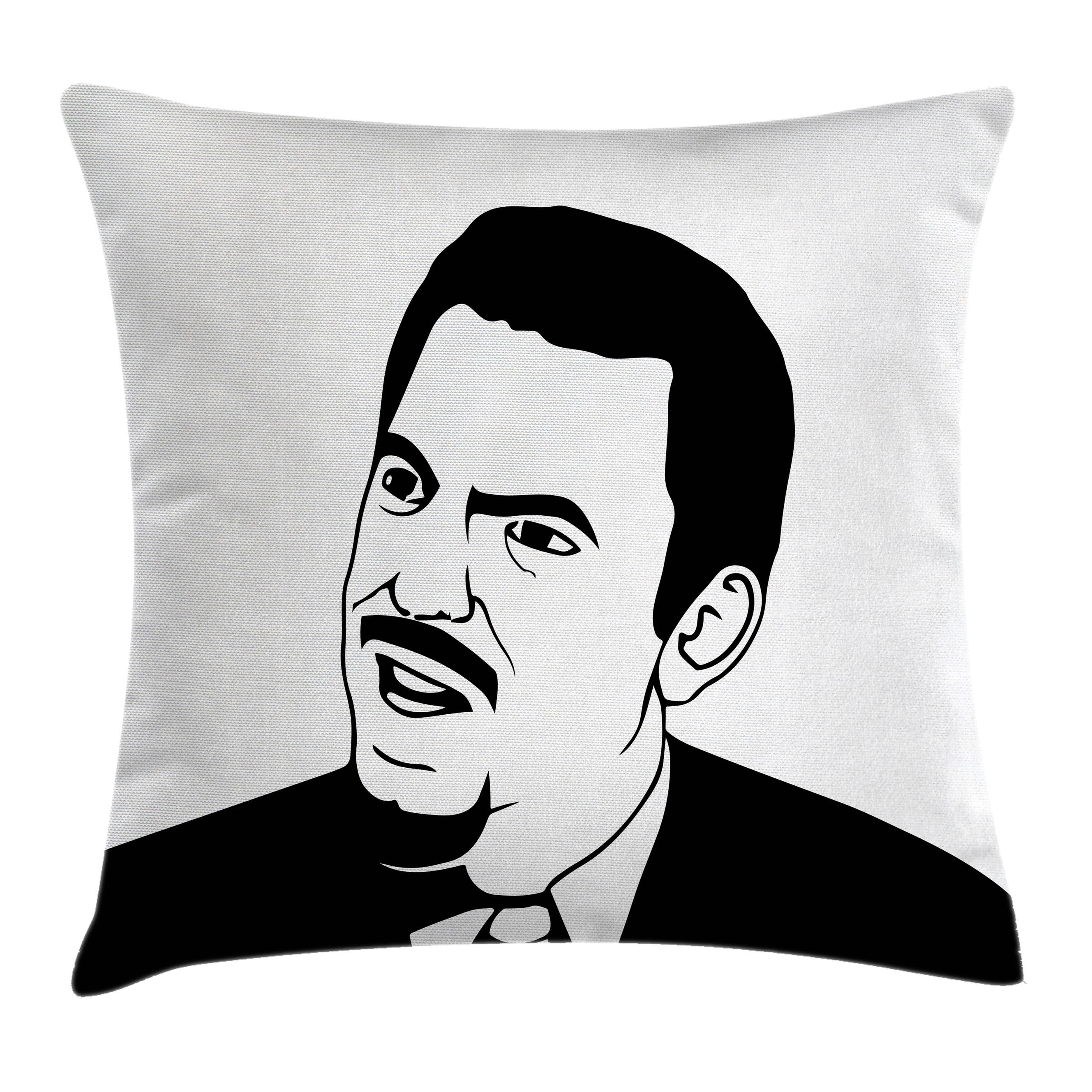 Ambesonne Humor Throw Pillow Case Retro Comics Meme Troll Square ...