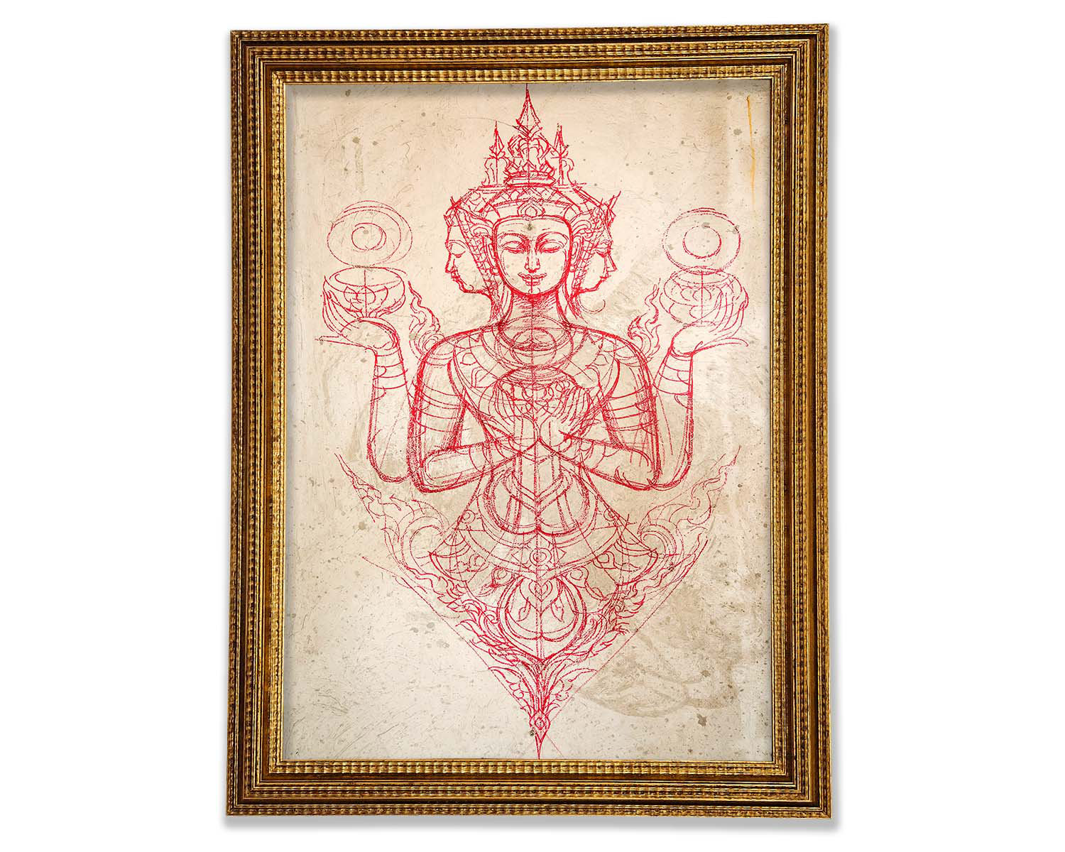 Latitude Vive Hindu God Brahma - Single Picture Frame Art Prints ...