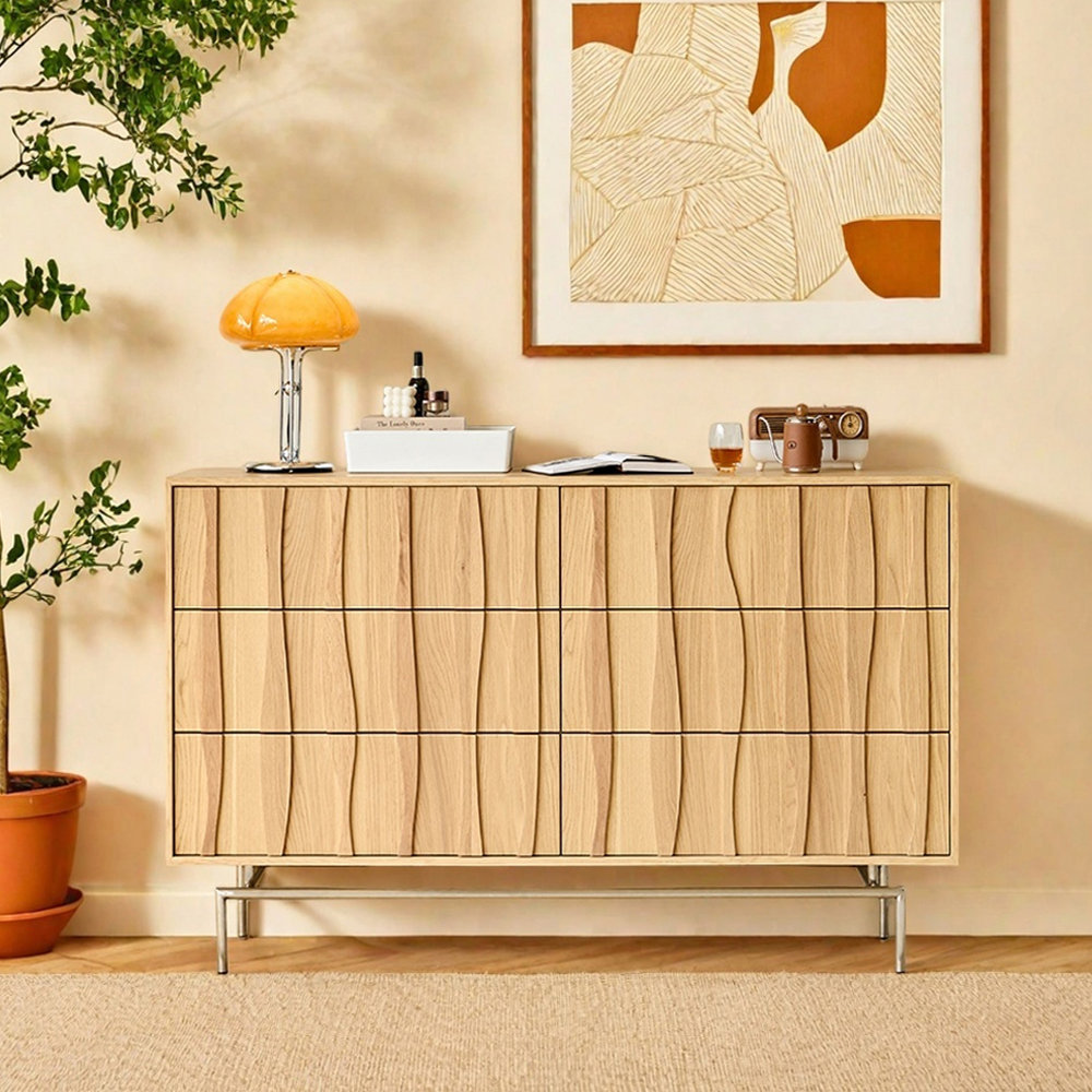 Hokku Designs Solid Wood Retro Entry Cabinet | Wayfair