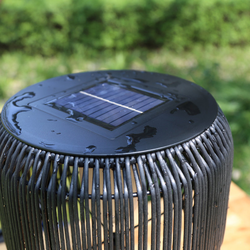 HAPLIFE 20" Solar Powered Integrated LED Outdoor Table Lamp & Reviews ...