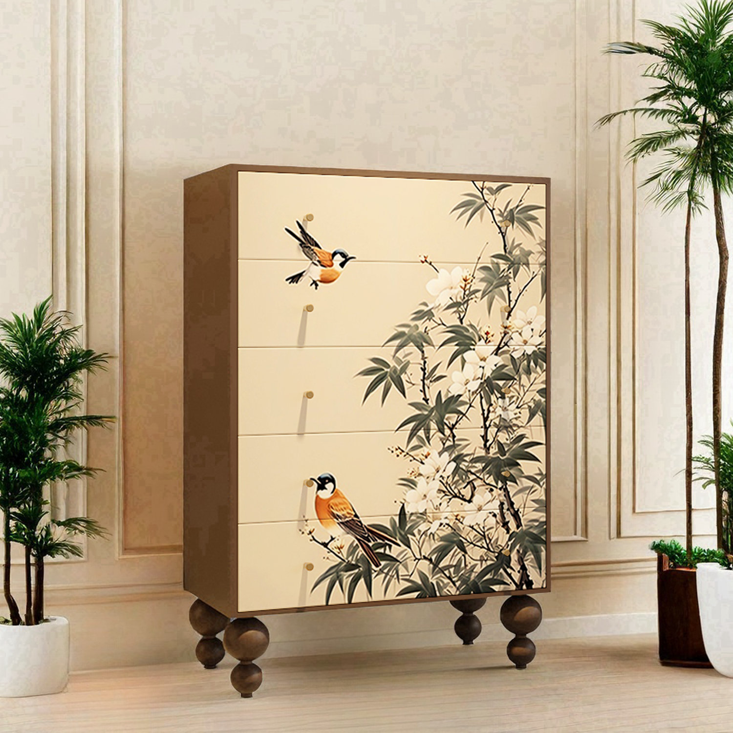 Morpho Nest Creations Entrance Cabinets Side Cabinet Accent Chest Solid ...