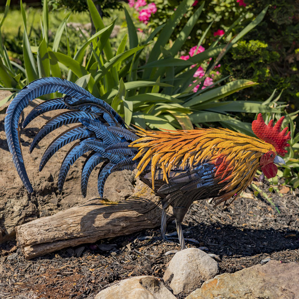 Rosalind Wheeler Aween Rooster Decoration "Maxwell" Statue | Wayfair