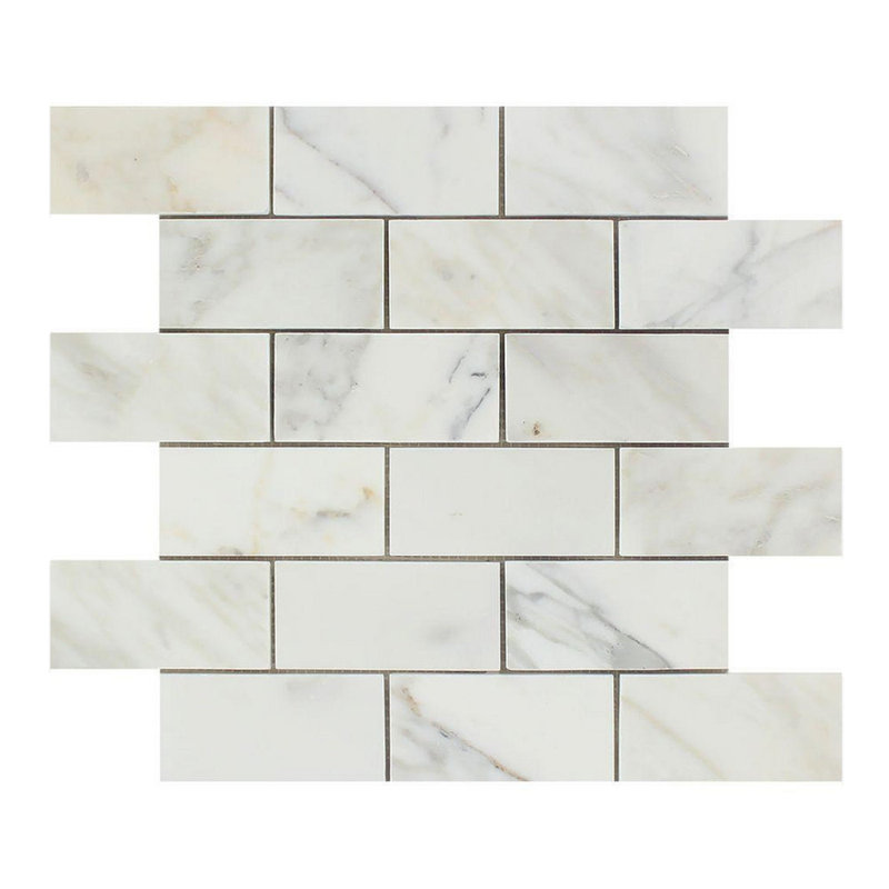 Stone & Tile Shoppe, Inc. 12'' W x 12'' L Marble Tile Mosaic Sheet ...