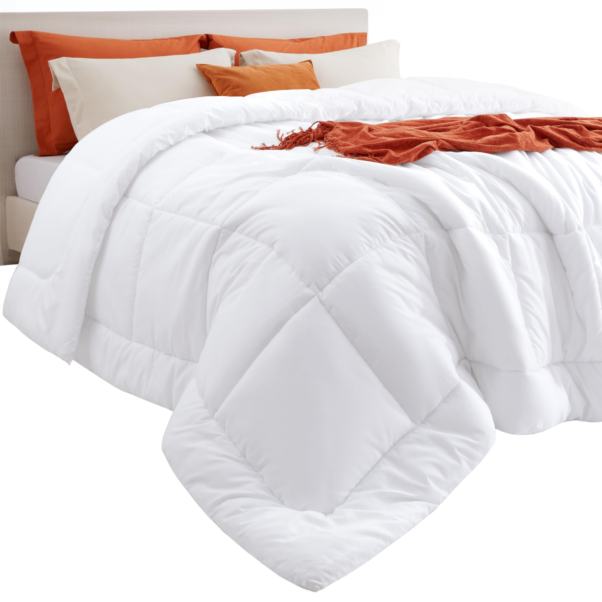 Bedsure Quilted Reversible Down Alternative Duvet Insert 260GSM ...