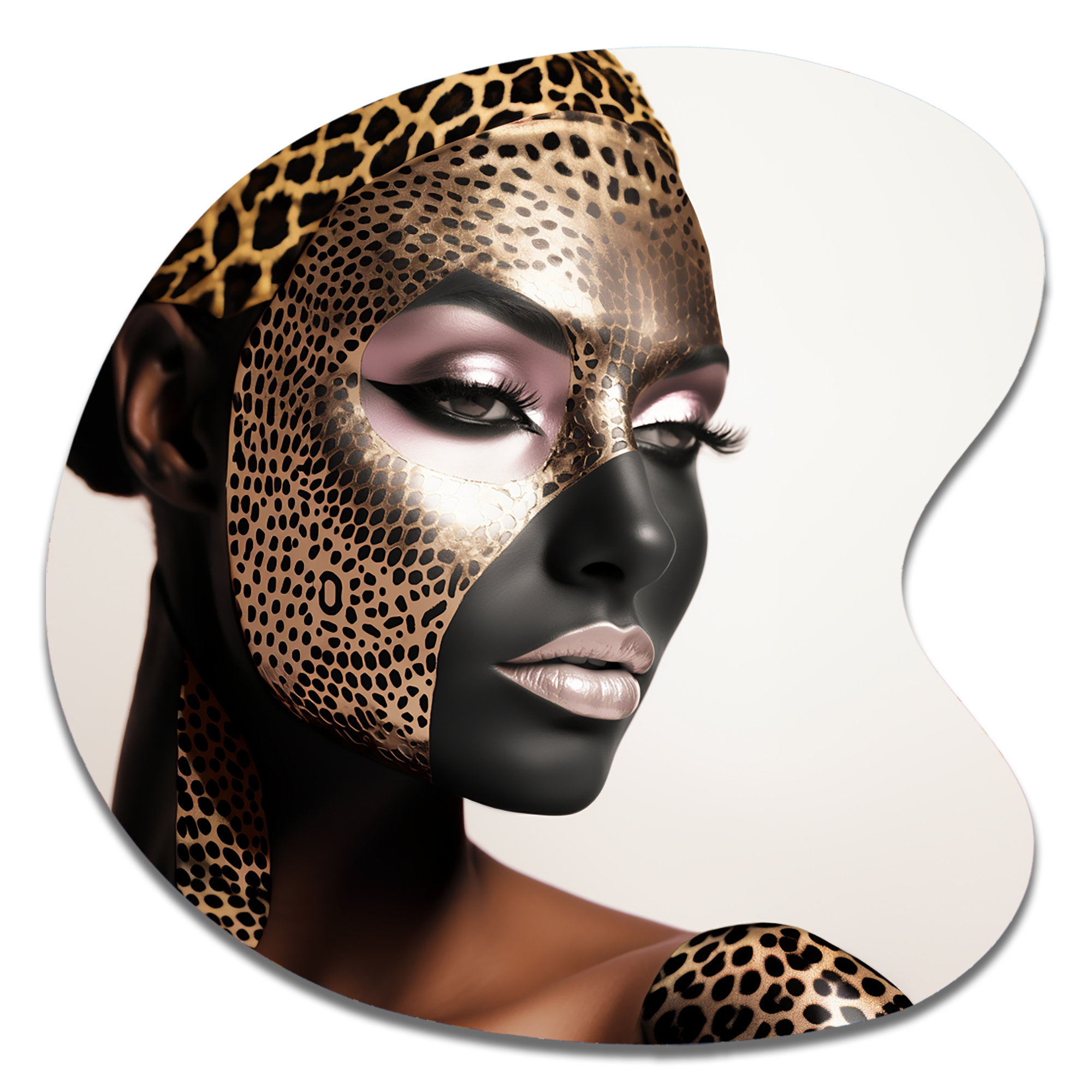 Ivy Bronx Bohemain Model With Leopard Pattern - Fashion Woman Drop ...