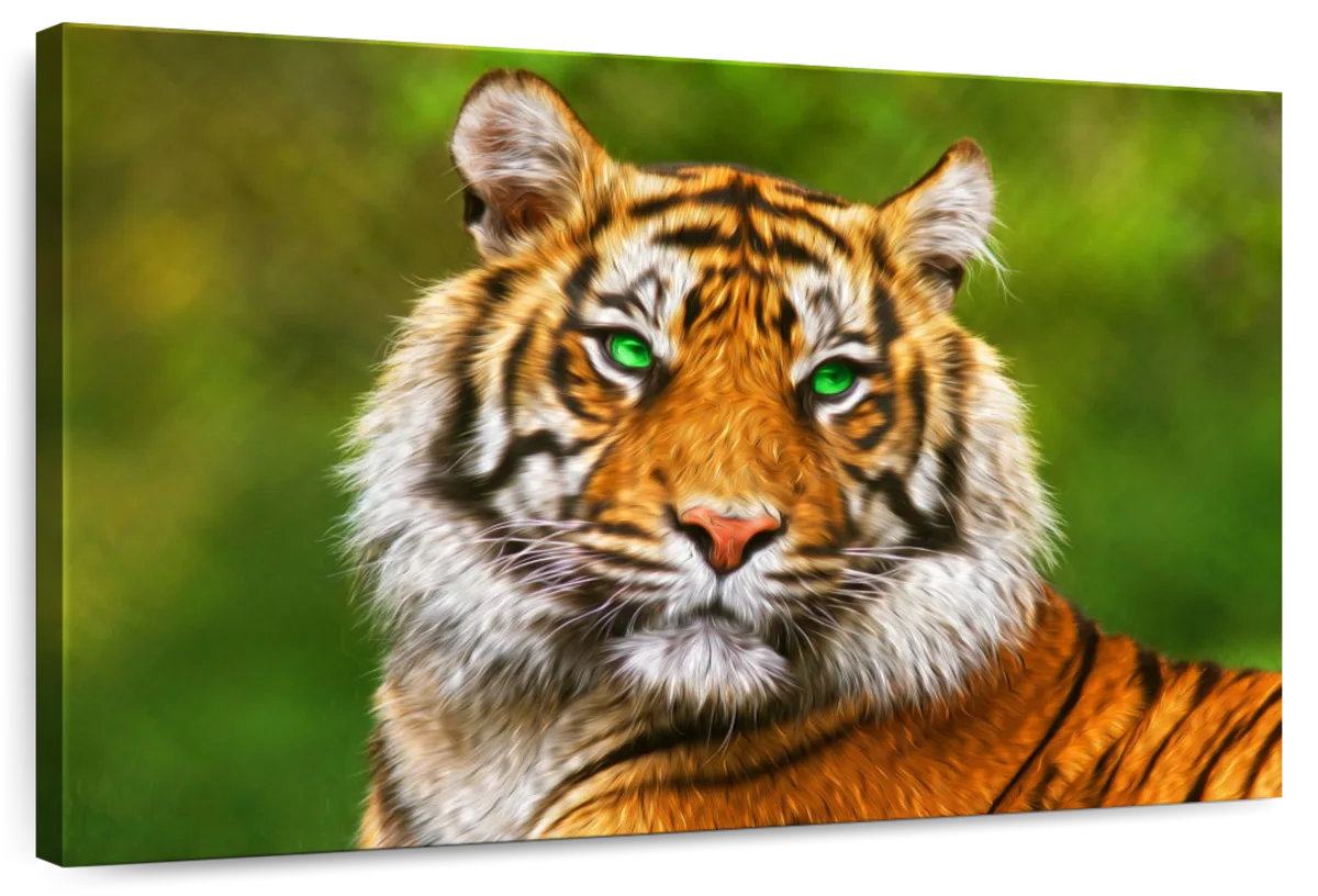 Ebern Designs Brampt Green Eyed Tiger - Wayfair Canada