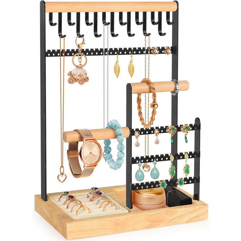 Mercer41 Jewelry Display Rack with Organizer | Wayfair
