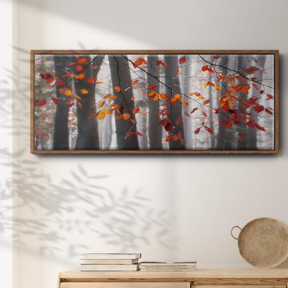 Millwood Pines Falling Moments - Floater Frame Painting on Canvas | Wayfair