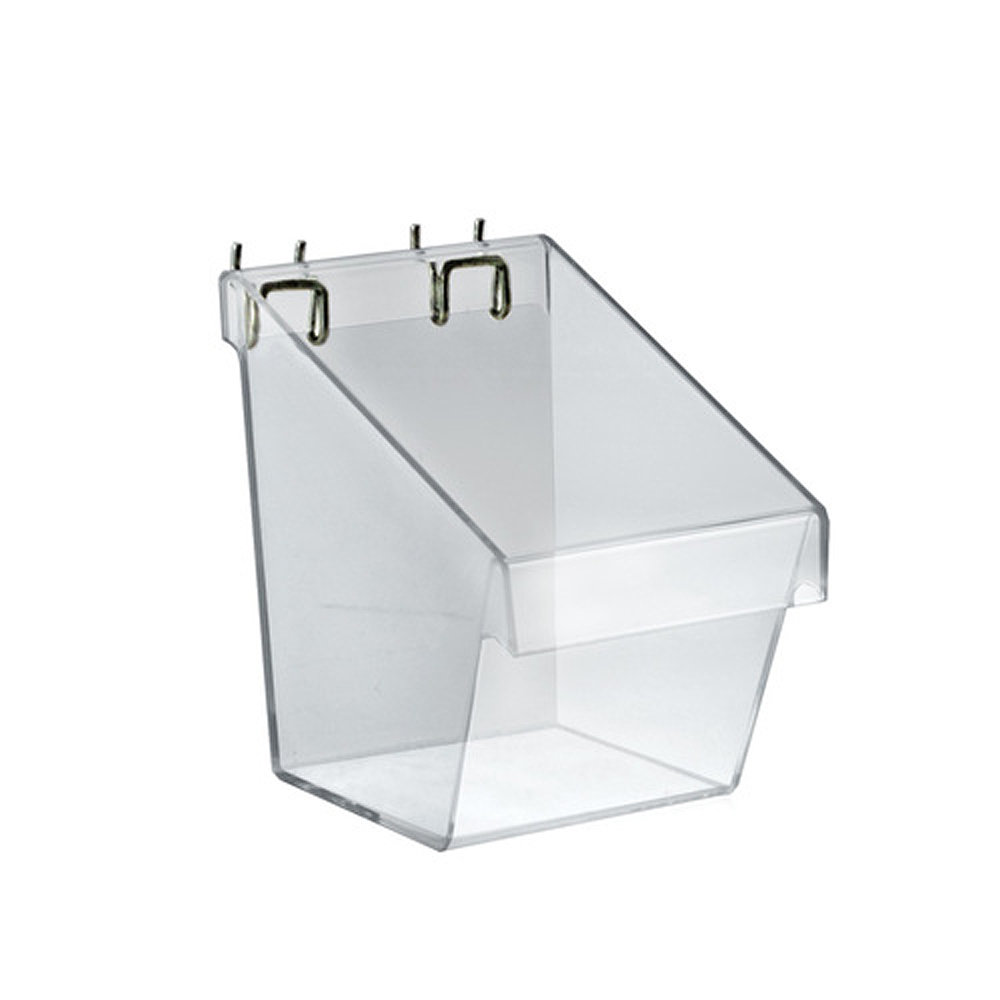 Azar Displays Small Clear Plastic Molded Bucket, Storage Container Bin ...