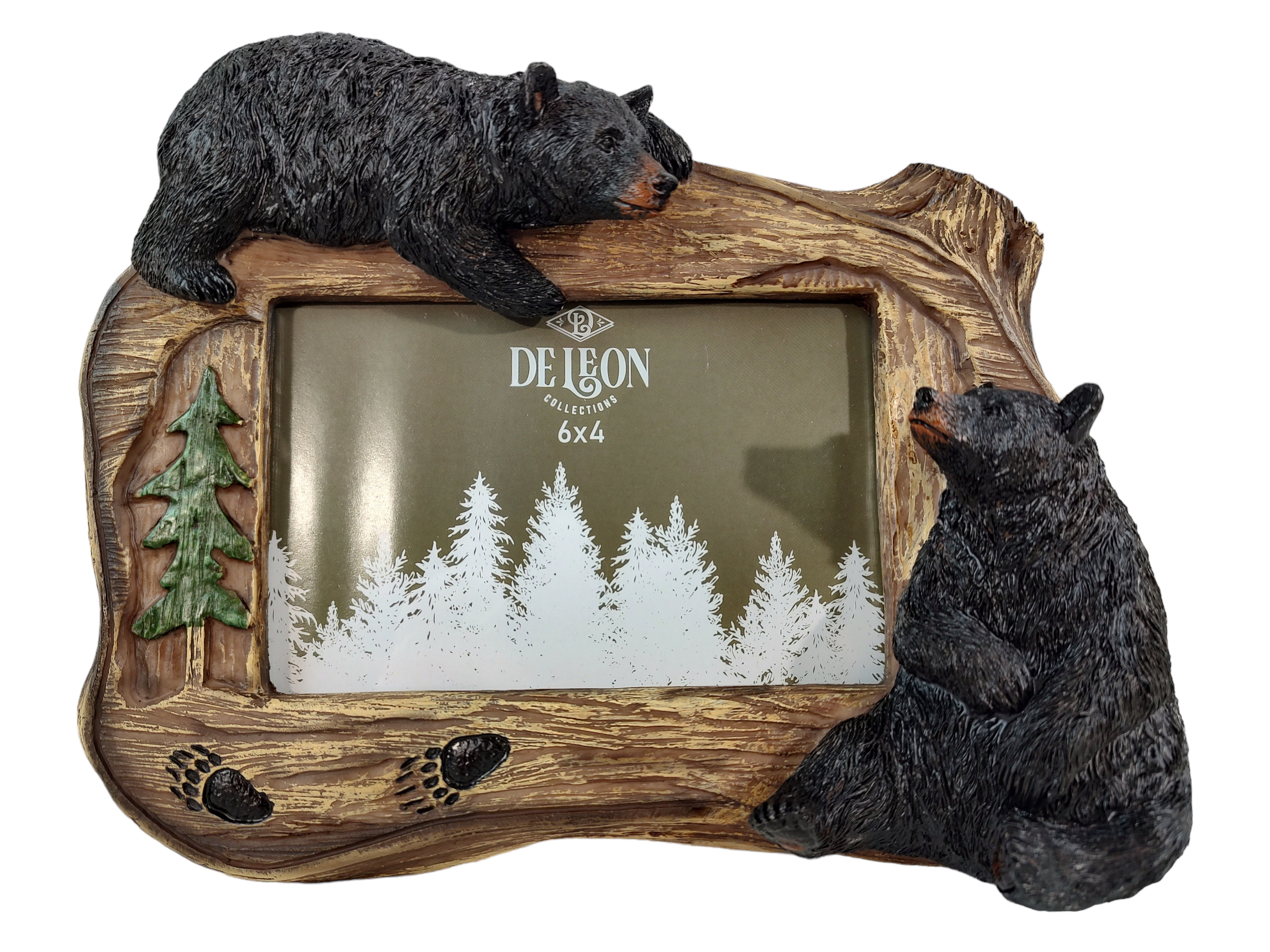 Millwood Pines Shawnee Woodland Black Bear on Forest Tree Wood Stump ...