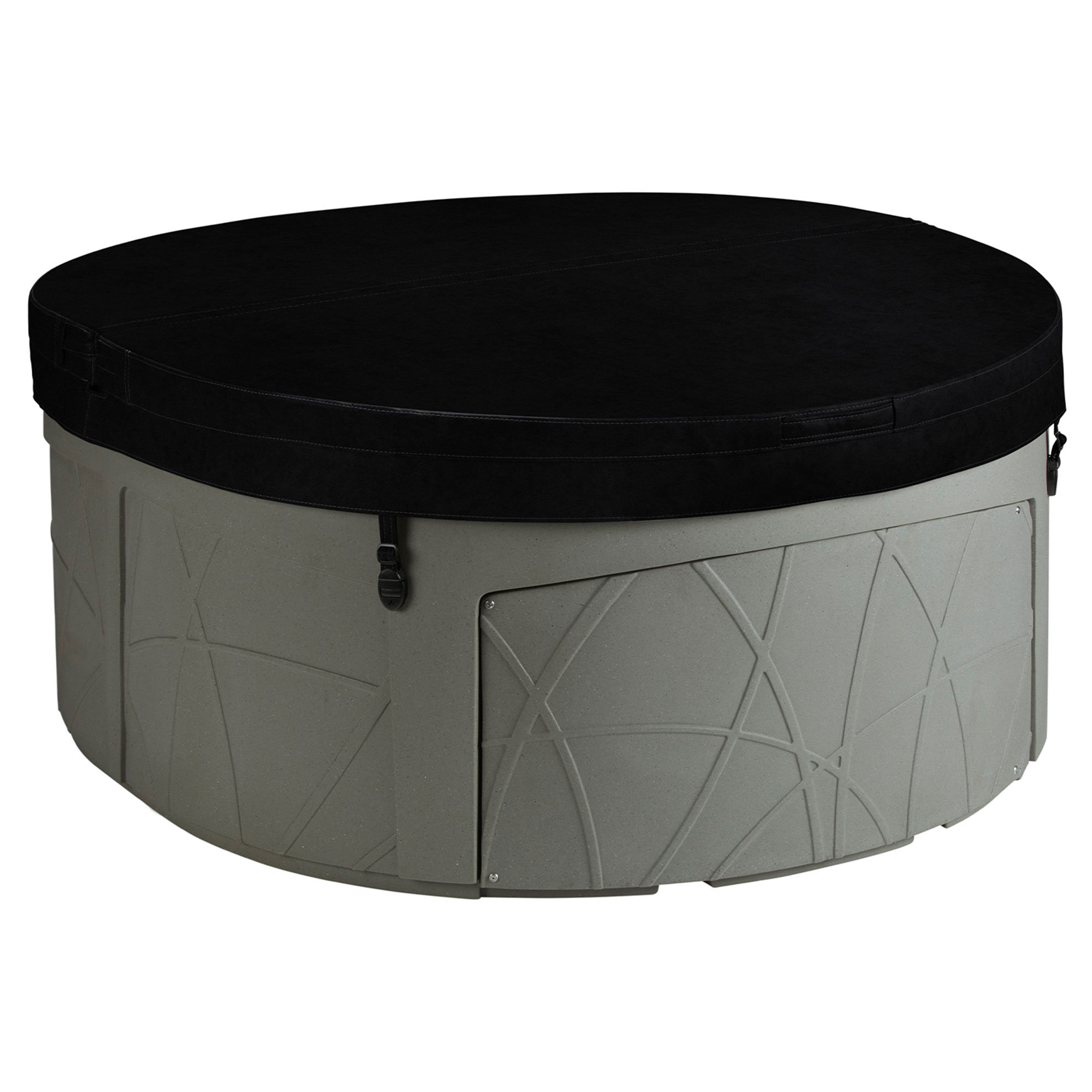 LifeSmart Key Largo Hot Tub Spa with 110 Volt Plug and Play and LED ...