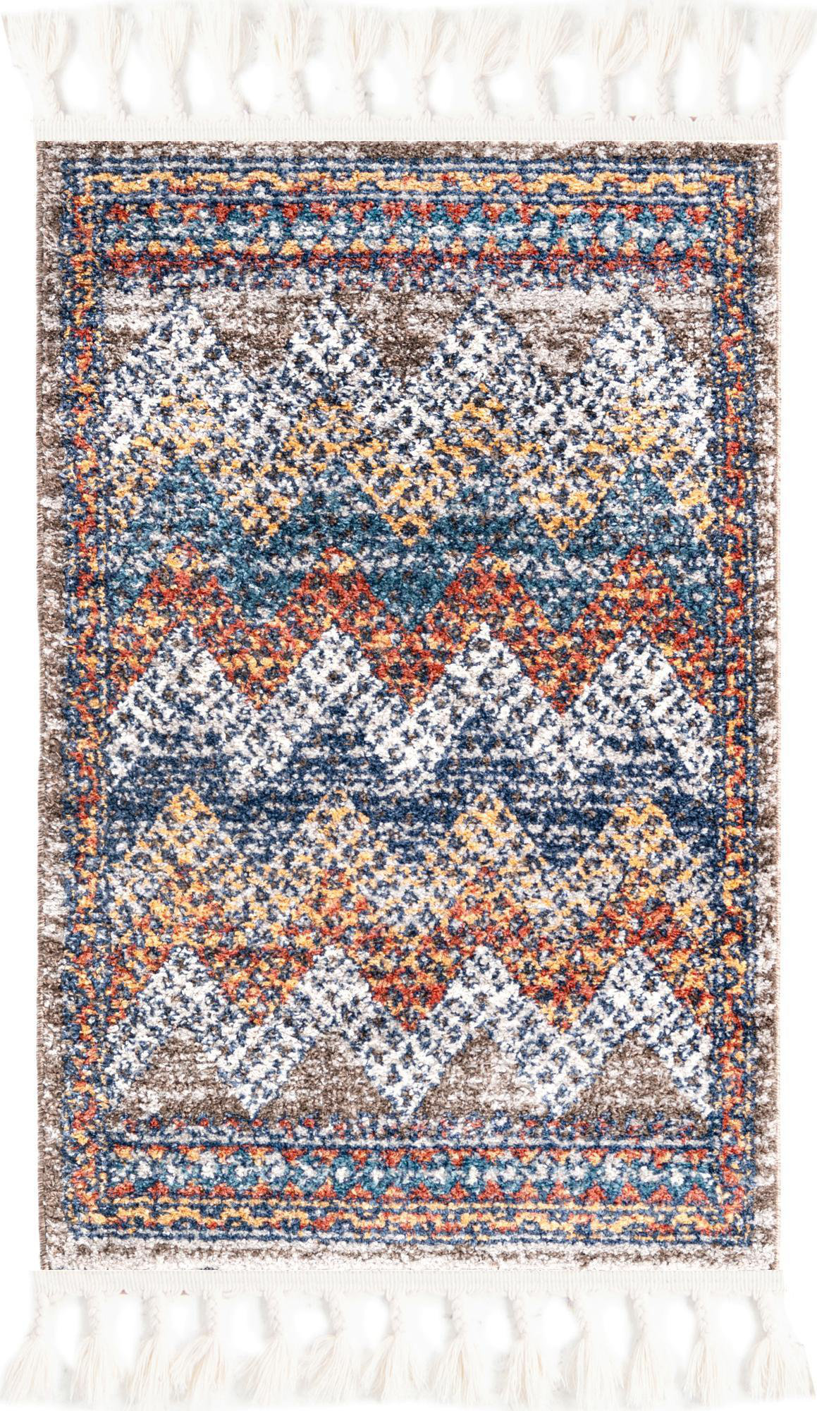 Loon Peak® Iroda Area Rug in Beige/Peach/Blue & Reviews | Wayfair