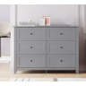 Winston Porter Grey 6 Chest Of Drawer Dresser, Modern Dresser With Deep ...