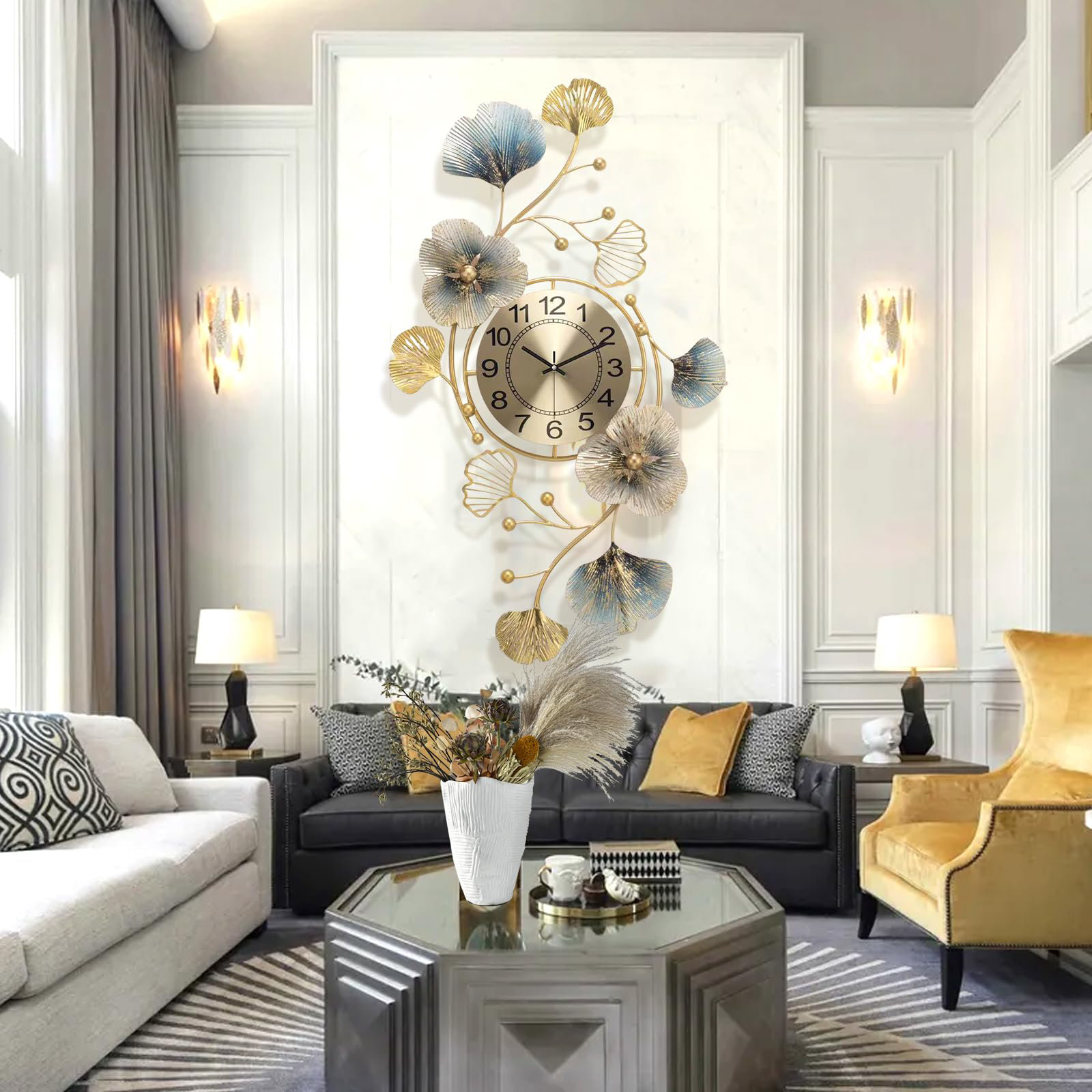 Everly Quinn Geldens Aluminum Wall Clock | Wayfair